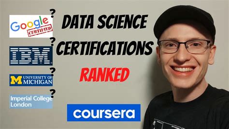 Data Science Professional Certifications Ranked Coursera Tier List