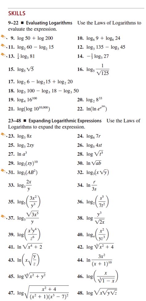 solved skills 9 22 evaluating logarithms use the laws of