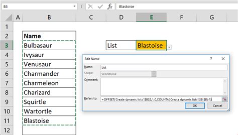 How To Create A Dynamic Drop Down List In Alphabetical Order In Excel