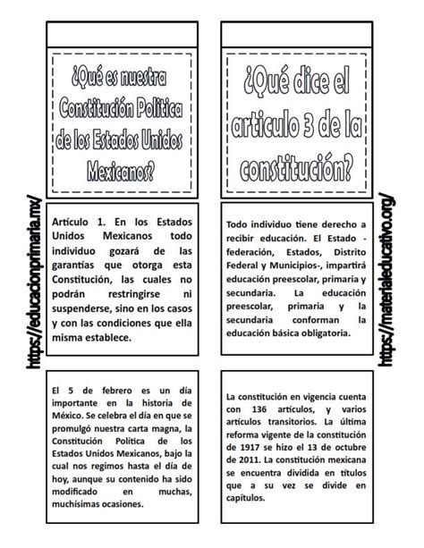 Estupenda y maravillosa lapbook de la constitución política mexicana