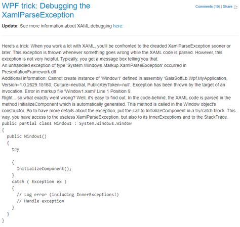 Net Can We Debug Xaml In WPF Stack Overflow
