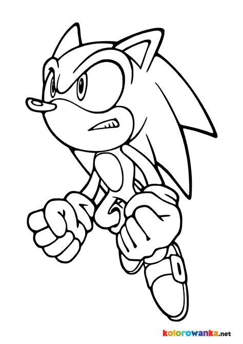 Kolorowanka Sonic Do Druku Kolorowanki Dla Dzieci Do Druku
