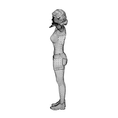 Game Ready Character Animated Girl Low Poly 3D Model 3D Model 8