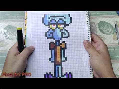 Cómo dibujar a CALAMARDO de Bob Esponja en PIXEL ART Видео