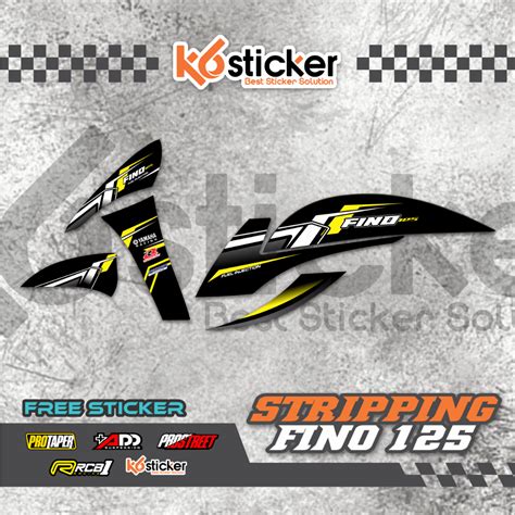 Jual Stiker Fino FI 125 Decal Striping Fino FI 125 Premium Racing