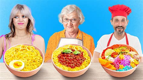 ME VS GRANDMA VS MASTERCHEF COOKING CHALLENGE TikTok Funny Kitchen
