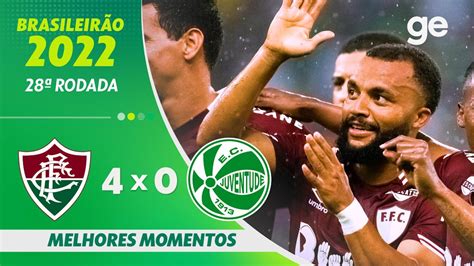 FLUMINENSE 4 X 0 JUVENTUDE MELHORES MOMENTOS 28ª RODADA BRASILEIRÃO