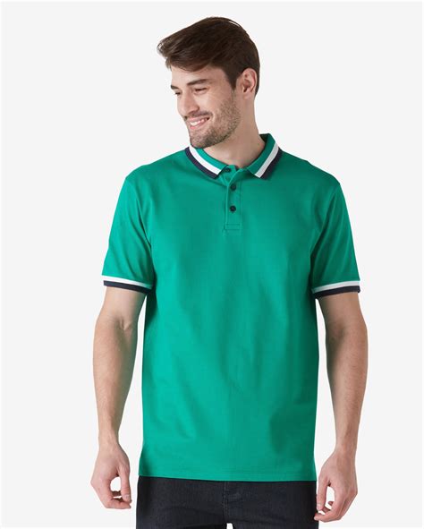 Riachuelo Camisa Polo Masculina Manga Curta Malha Piquet Verde Pool