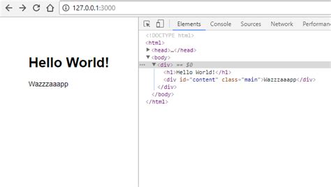 javascript render expressjs into div identified by id stack overflow