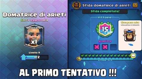 Vinta Sfida Domatrice Di Arieti Clash Royale YouTube