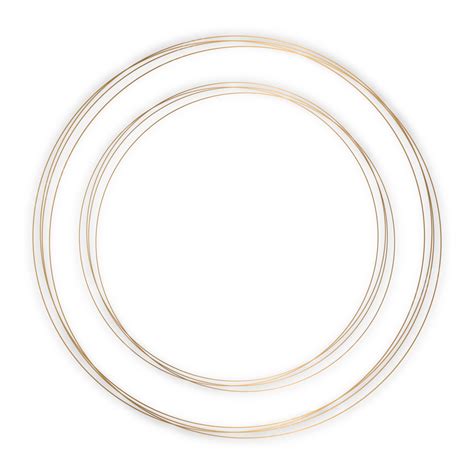 Clipart De Borda De Moldura De Círculo Dourado PNG Dourado Círculo