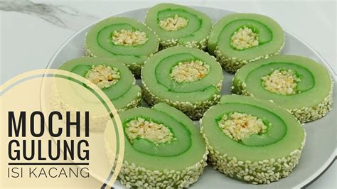 Resep Mochi Gulung Isi Kacang YouTube