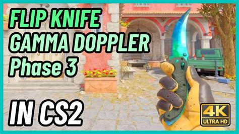 CS2 Flip Knife Gamma Doppler Phase 3 CS2 Knife In Game Showcase 4K