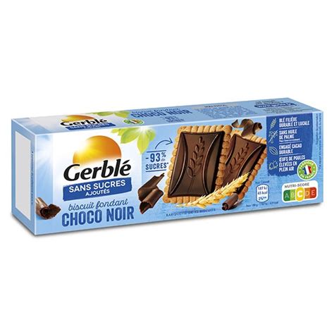 Gerbl Sans Sucres Ajout S Biscuits Chocolat Noir Fondant G Pas Cher