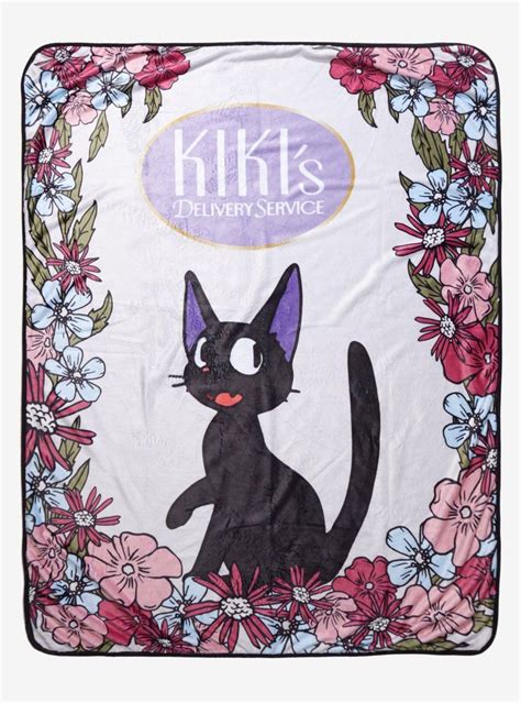 Hot Topic Studio Ghibli Kiki S Delivery Service Jiji Flower Throw