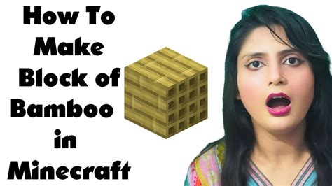 How To Make Block Of Bamboo In Minecraft Minecraft Mein Block Of
