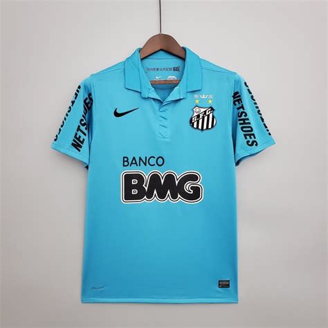 Camisa Santos Retro 2012 2013 Azul Celeste