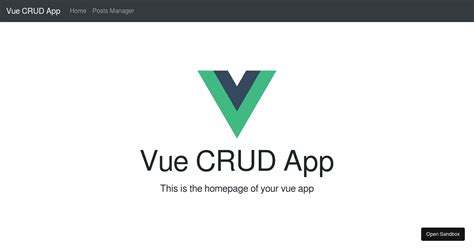 vue crud app codesandbox