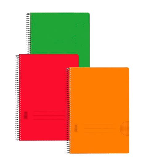 Tradineur Pack De 3 Libretas Lisas A4 Tapas De Polipropileno Y Hojas