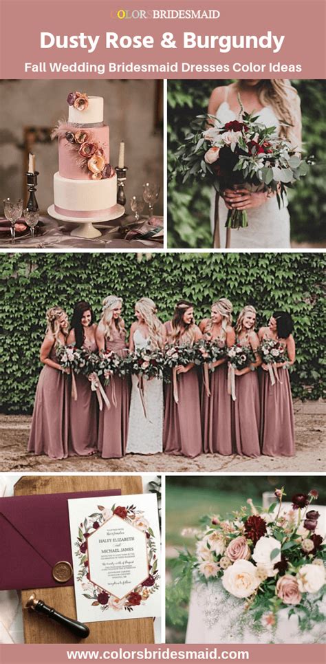 All 20 Dusty Rose Wedding Color Palettes ColorsBridesmaid