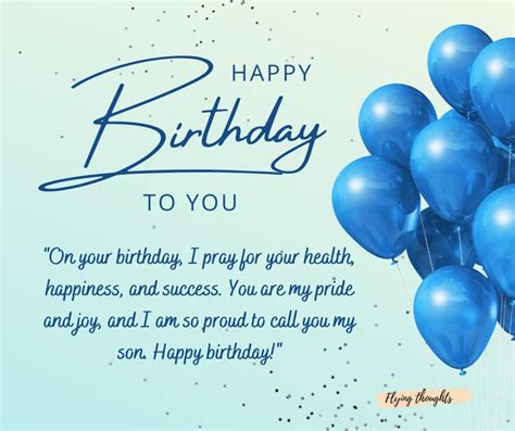A Bunch Of Blue Balloons With The Words Happy Birthday To You
