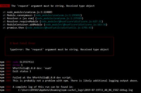 Nuxtjs Google Tag Manager TypeError The Request Argument Must Be