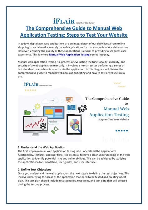 ppt the comprehensive guide to manual web application testing steps to test your website