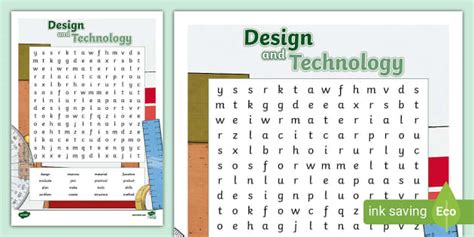 Design And Technology Word Search KS2 Teacher Made