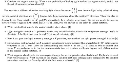 solved 4 consider the original state ψb what is the