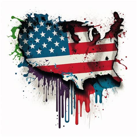 Premium AI Image Happy 4th Of July USA Independence Day Greeting Card