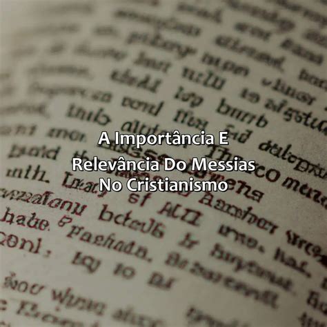 Quem Foi Messias Na Bíblia Bíblia da Bíblia