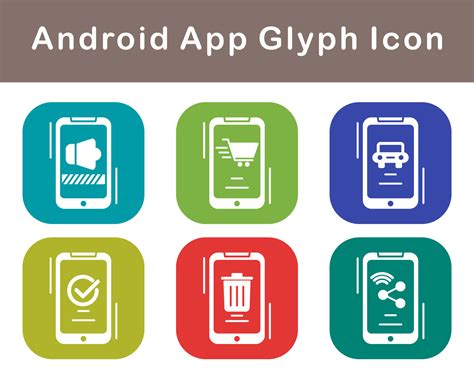 Android Apps Vector Icon Set Vector Art At Vecteezy