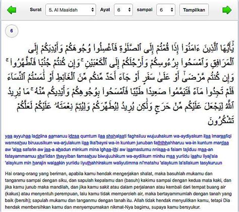 Surat Al Maidah Ayat 6 Beserta Artinya 48 Koleksi Gambar