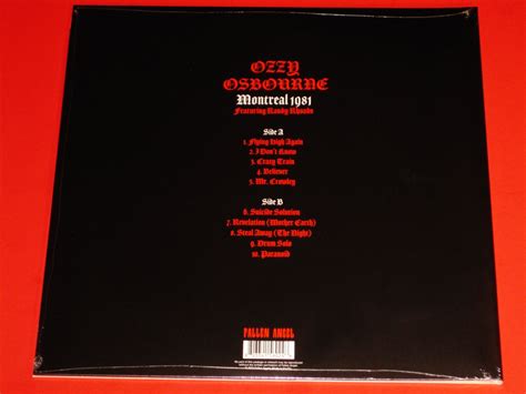 Ozzy Osbourne Montreal Featuring Randy Rhoads Lp Black Vinyl