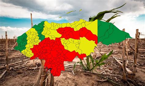 Por Sequía Elevan a Alerta Roja a 140 municipios en Amarilla a 101 y
