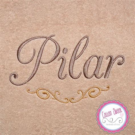 Toallas Bordadas con Nombre o Iniciales Clásicas Cotton Sweet