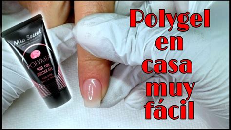 Uñas de POLIGEL paso a paso yMUY FACIL de hacer haga sus uñas en casa