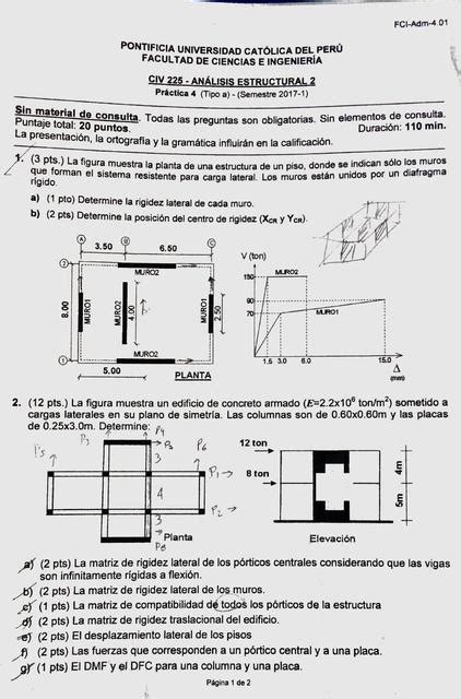 Análisis Estructural 2 Teoría Ejercicios Problemas Y Exámenes Resueltos Udocz