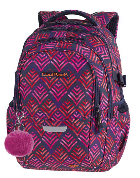 Plecak szkolny dla dziewczynki różowy CoolPack trzykomorowy CoolPack