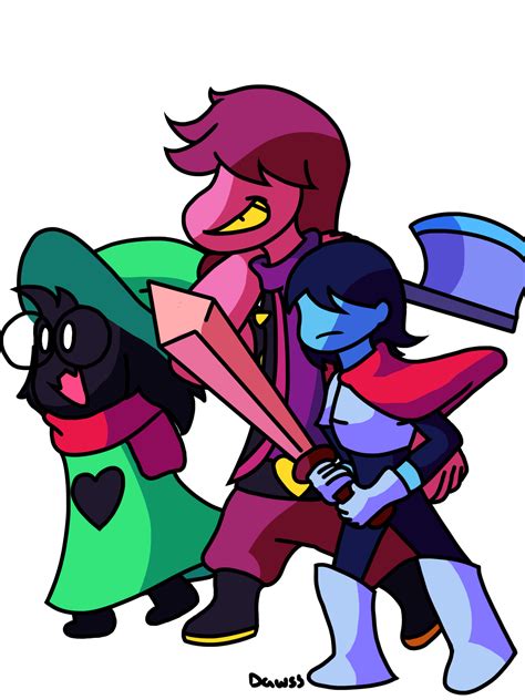 Kris Susie And Ralsei Deltarune By Dawstheartist On Deviantart