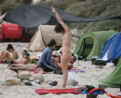 XXX Bottomless Girl Only One Nude At Beach 216349075