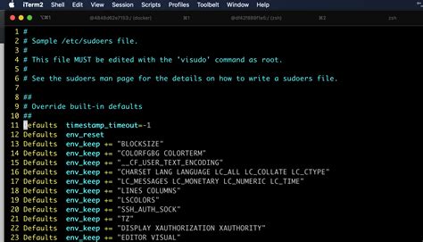Mac のターミナルで su sudo コマンドなどで要求されるrootパスワードの記憶時間 タイムアウト時間を設定する Mac Qiita