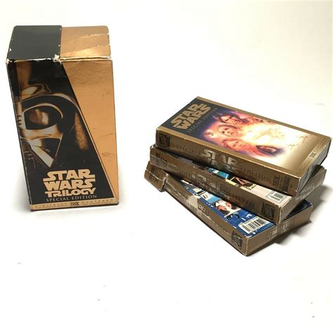 Details About Star Wars 1997 Trilogy Gold Special Edition Box Set