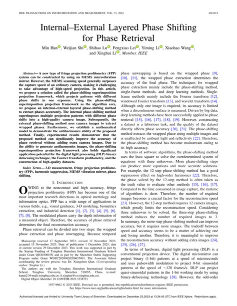 pdf internal external layered phase shifting for phase retrieval