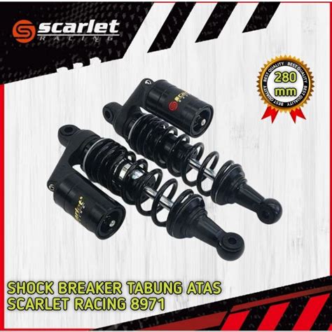 Jual Shock Tabung Atas Scarlet Racing 8971 Tersedia Ukuran 280mm 320mm