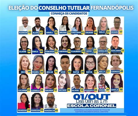 Conhe A Os Candidatos Que Disputam Vagas Para O Conselho Tutelar De