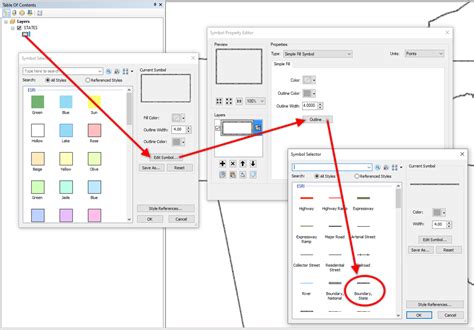 How To Set State Boundary Symbology For Polygons In ArcGIS Pro