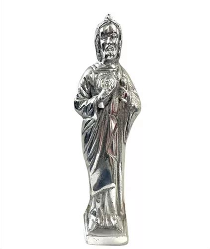 Figura San Judas Tadeo Bulto 21 X 7 Cm Aluminio Pewter Brill Envío gratis