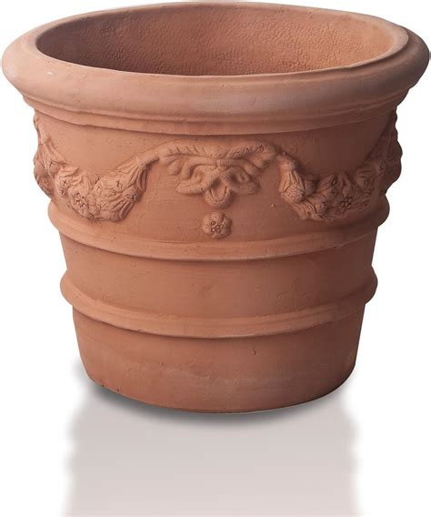 Garland Pot De Fleurs En Terre Cuite Florentine H33 Cm X Profondeur
