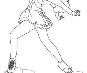 Coloriage Patinage Artistique Dessin Gratuit Imprimer
